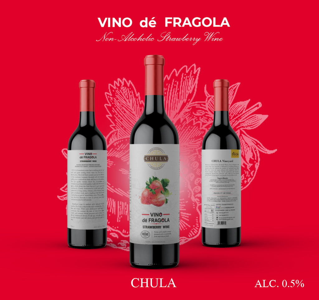 Chula Natural Non-Alcoholic Strawberry Wine | Vino de Fragola | DAIVIK ...